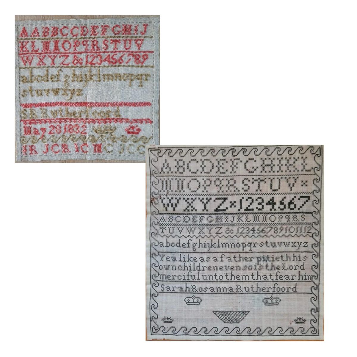 Sarah Rosanna Rutherford - Irish Marking samplers - thread pack